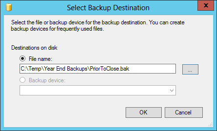 Back Up Database Tutorial